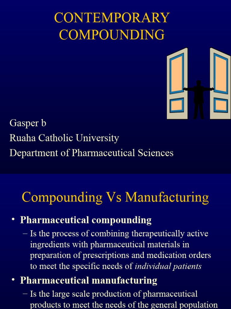 3.contemporary Compounding | PDF | Tablet (Pharmacy) | Chemistry