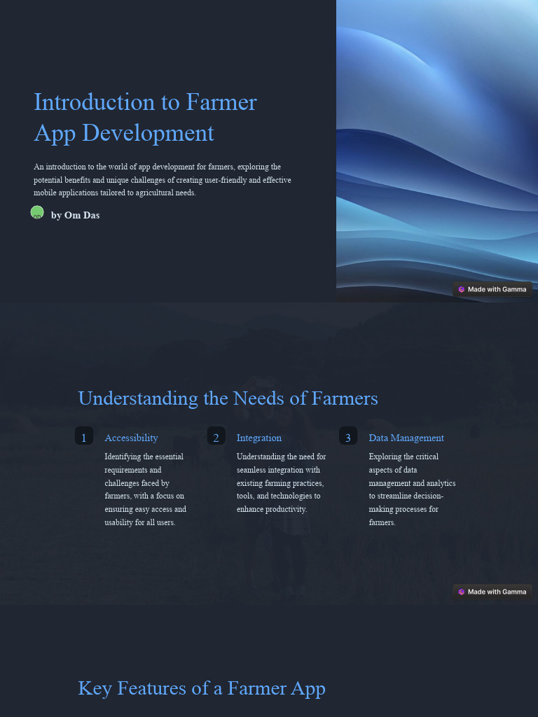 Introduction To Farmer App Development | PDF | Usability | Agriculture