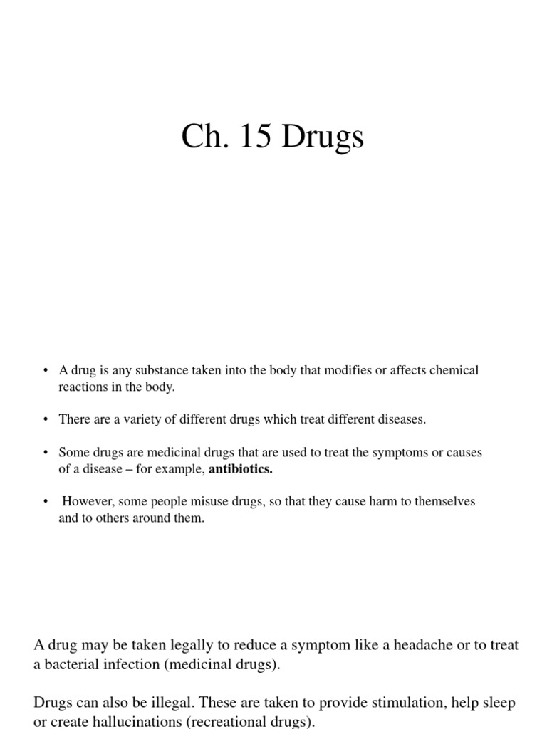 Ch. 15 Drugs | PDF | Bacteria | Drugs