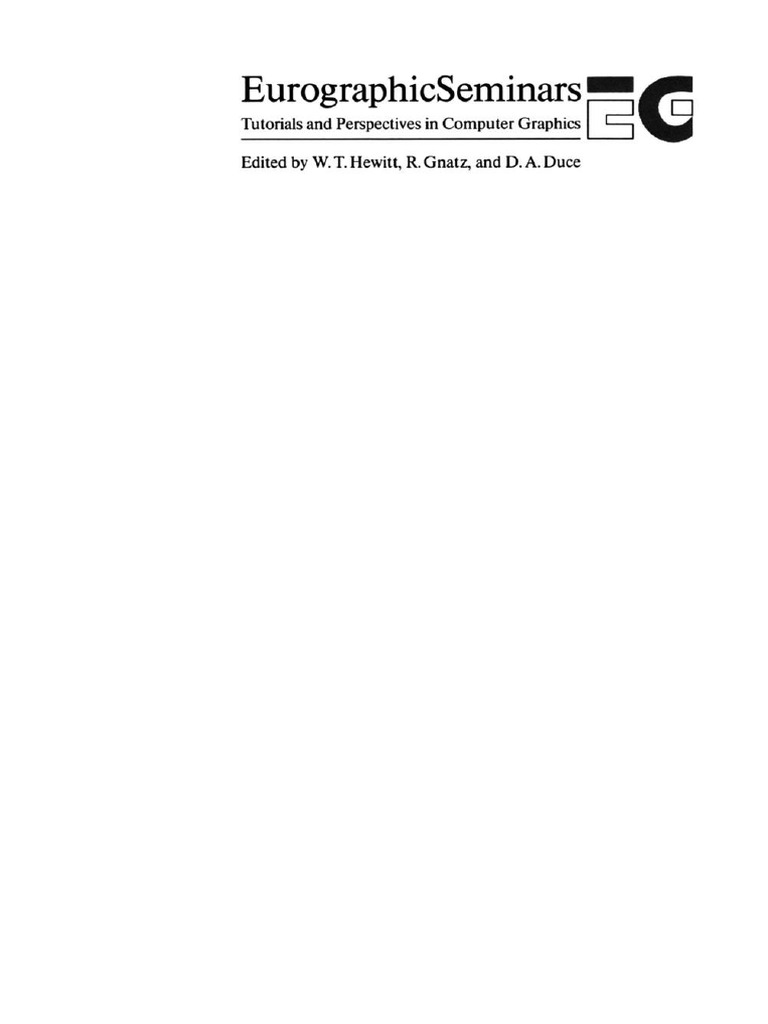 Advances in Computer Graphics IV | PDF | Object (Computer Science ...