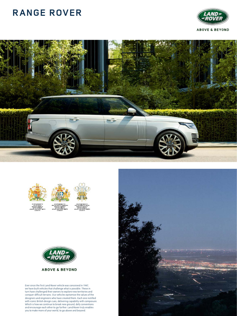 Range Rover Brochure 1L4052020000BINEN01P - tcm297 772282 | PDF ...