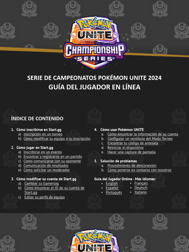 2024 Pokémon UCS Player Guide - Español | PDF | Informática | Software