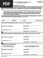 Reduced Fee Identification Card Eligibility | PDF | Identity Document