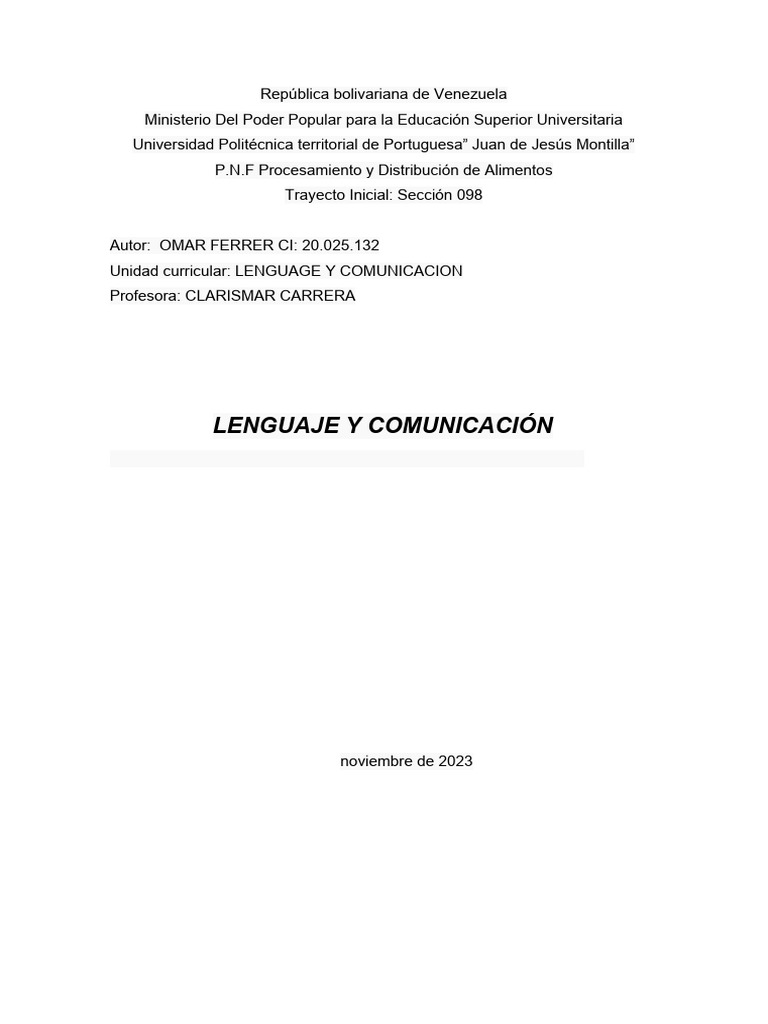 La Comunicacion Pdf Comunicación Ciencia Cognitiva