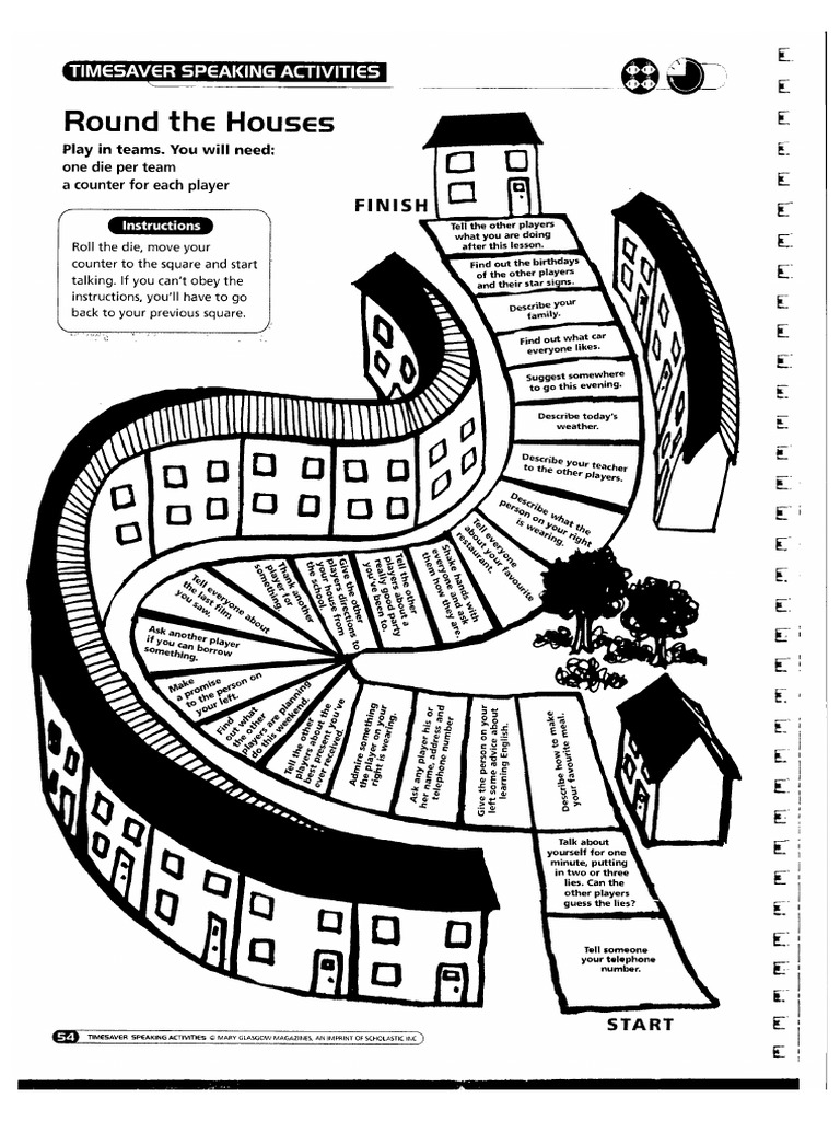 Board Game - Round The Houses | PDF
