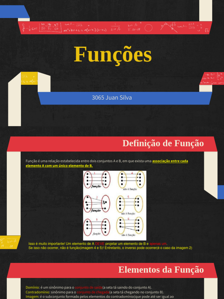 Resumo Funções | PDF | Função (Matemática) | Domínio de denominação de ...