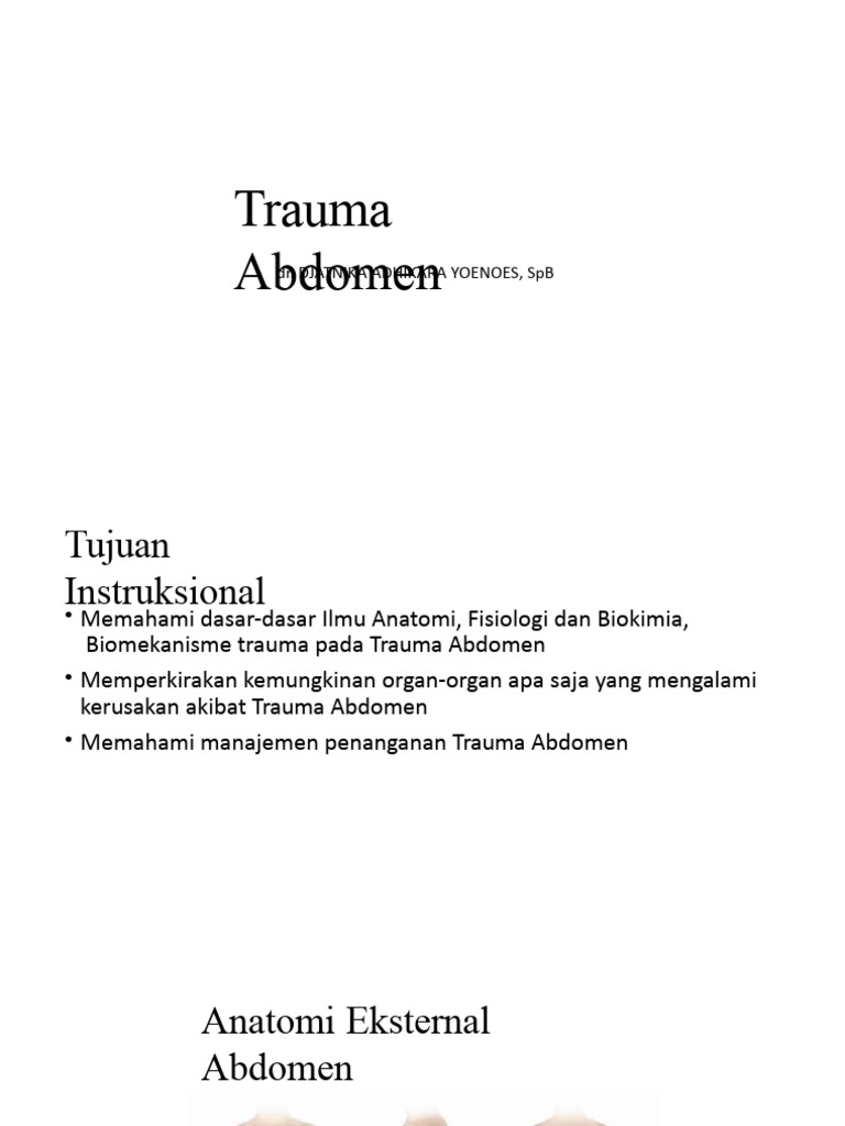 Trauma Abdomen | PDF