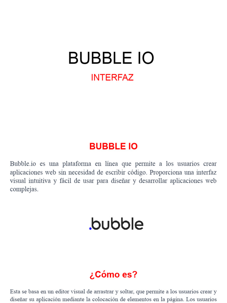 INTERFAZ_BUBBLE | PDF | Software de la aplicacion | Interfaz de usuario