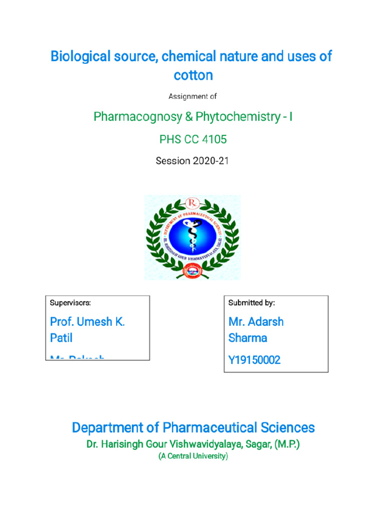Front Page Format For Assignment - PCOG-I | PDF