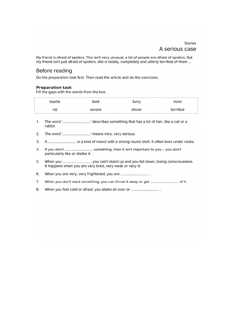 A Serious Case Activities | PDF