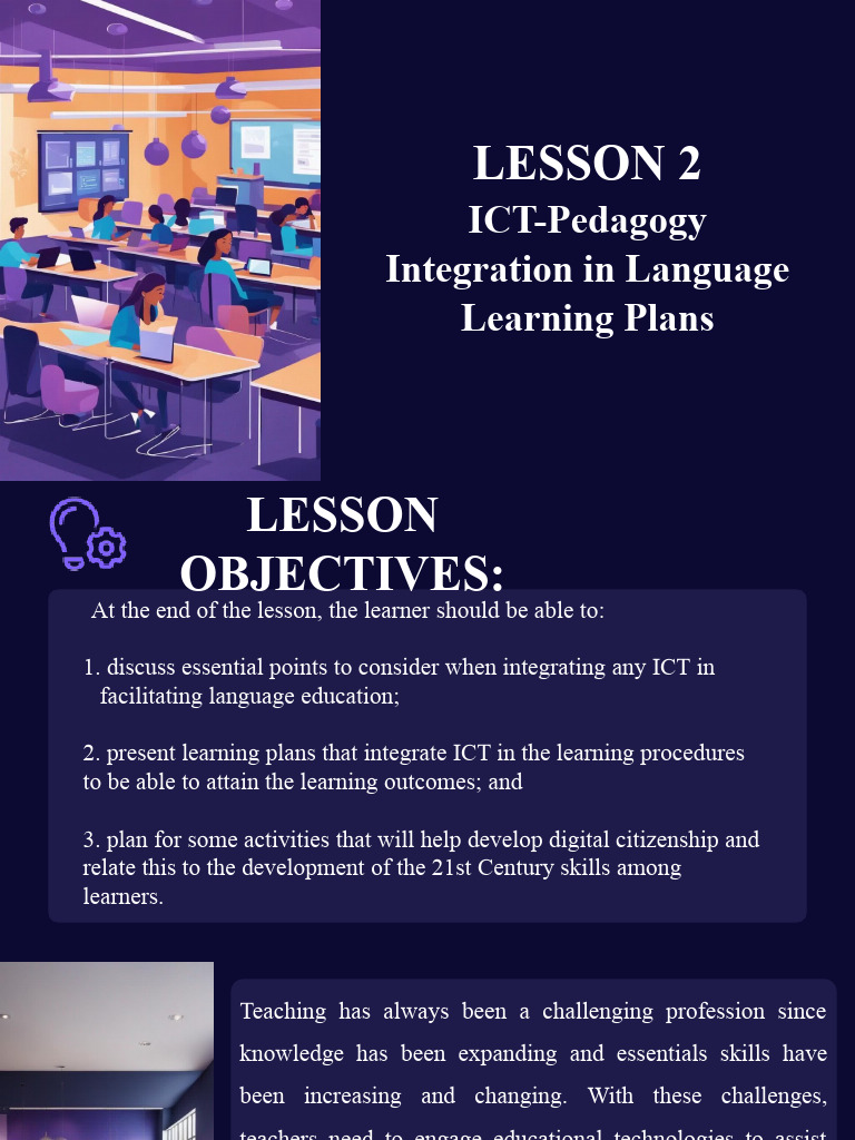 ICT-Pedagogy Integration in Language Learning Plans | PDF | Educational ...