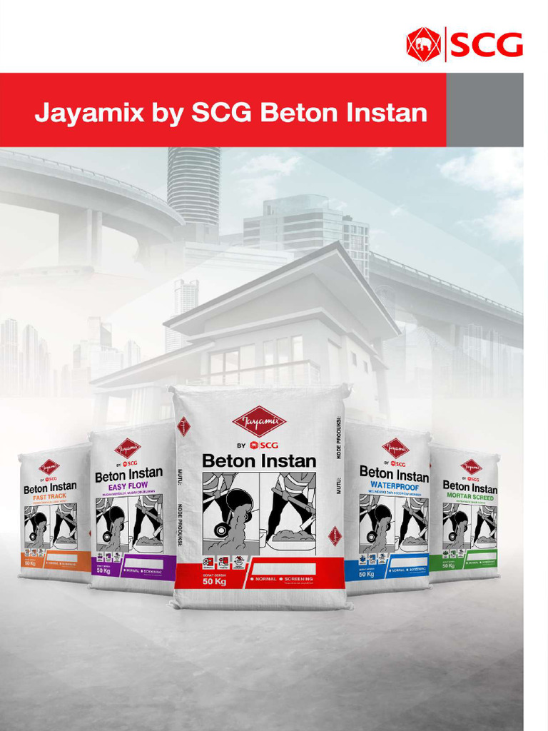 SCG Beton Instan Jayamix by SCG Brochure 2024 | PDF