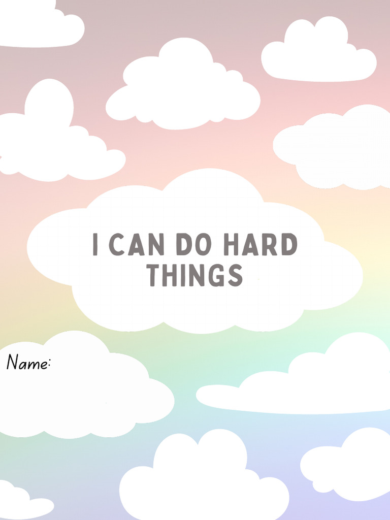 Goal Book I Can Do Hard Things PDF