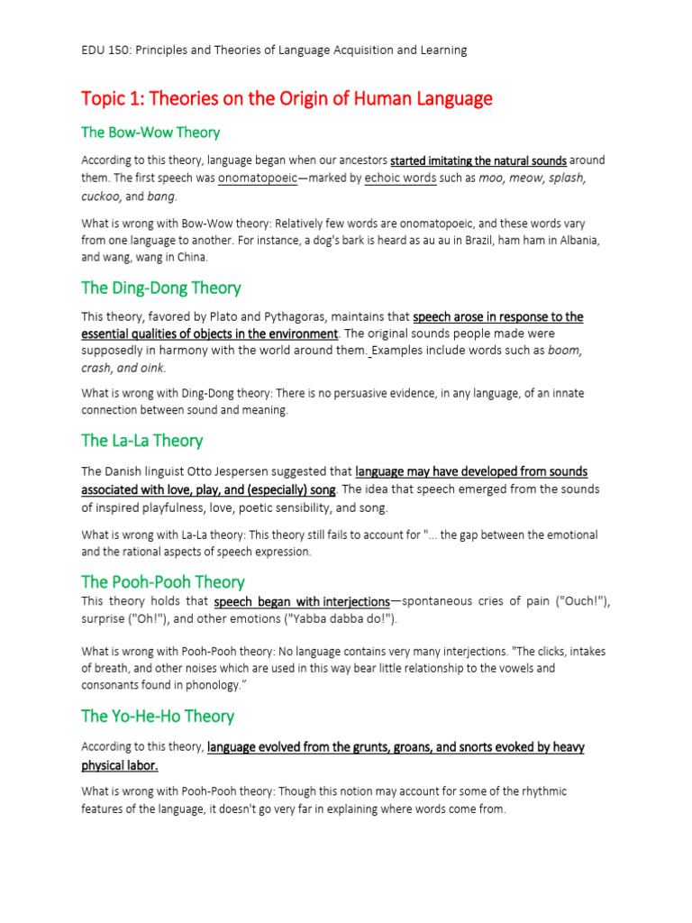 ENG 150 Principles and Theories of Language Learning and Acquisition ...