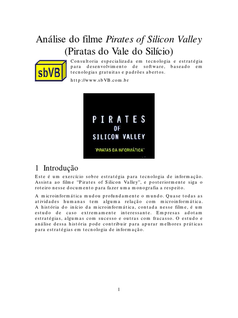 Analise Do Filme Pirates of Silicon Valley | PDF | Microsoft | Steve Jobs