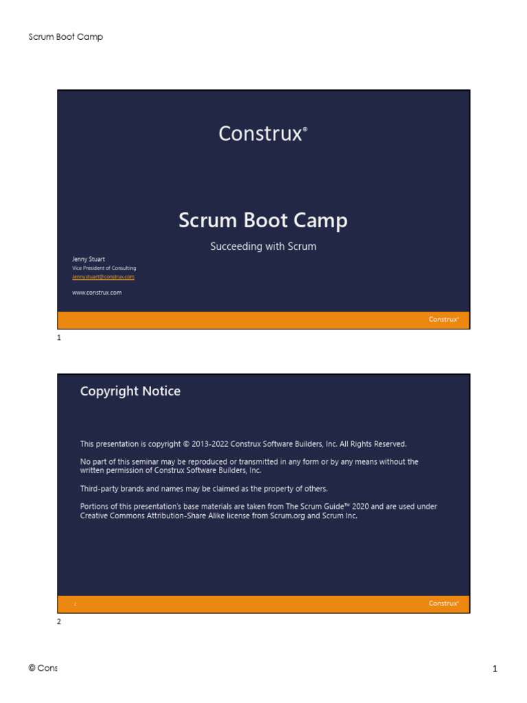 Scrum Boot Camp Slides | PDF | Scrum (Software Development) | Agile Software Development