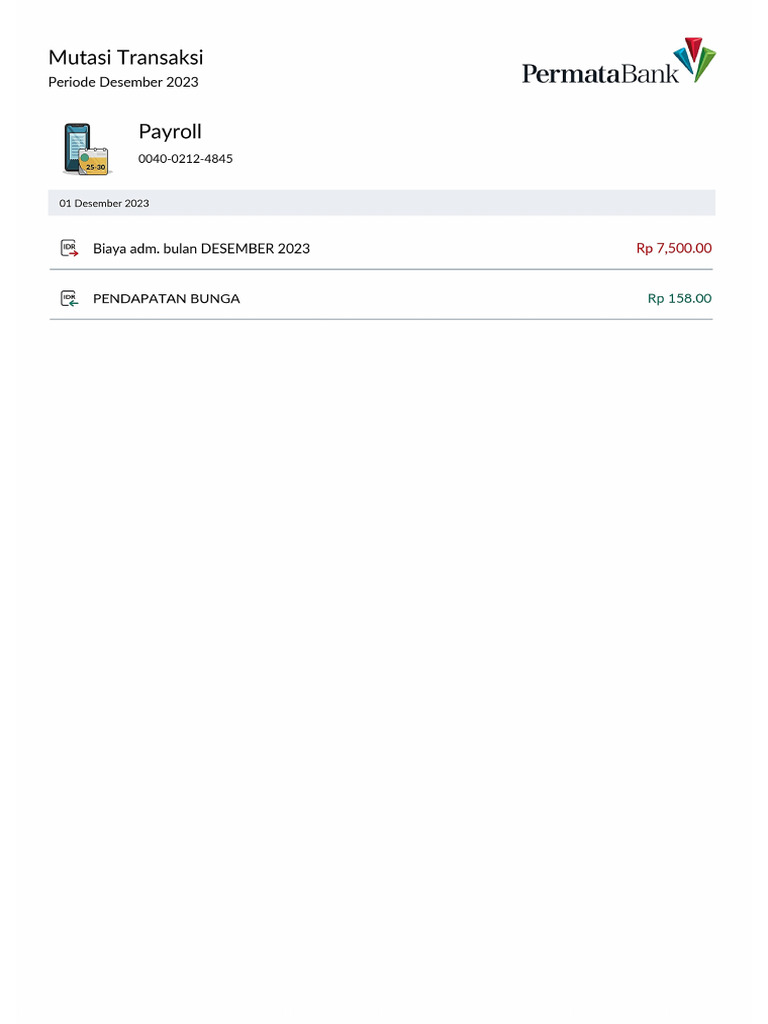 RekKor Desember | PDF