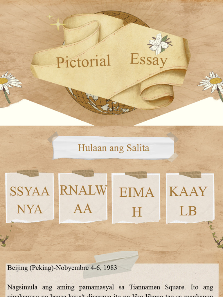 FILIPINO (Pictorial Essay) | PDF