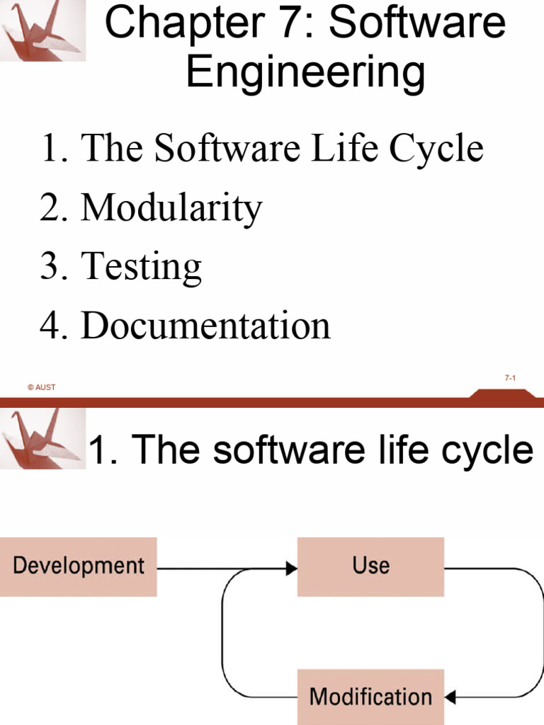 Chapter7-Software Development Life Cycle | PDF | Software | Software ...