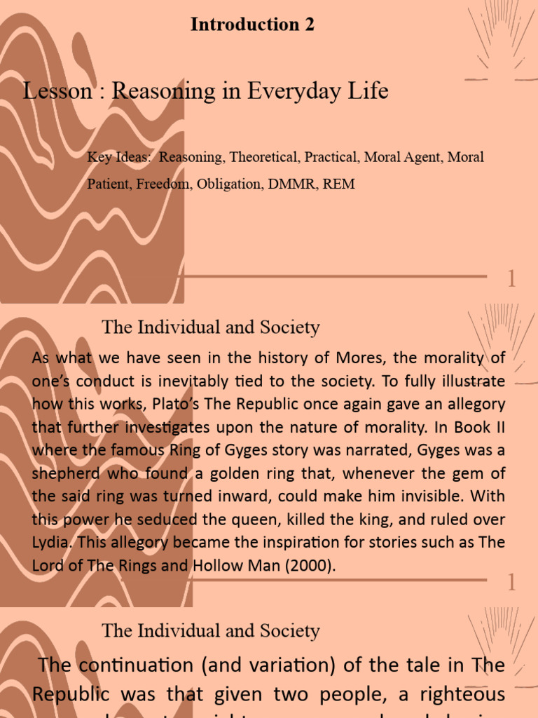 lesson-2 | PDF | Reason | Morality