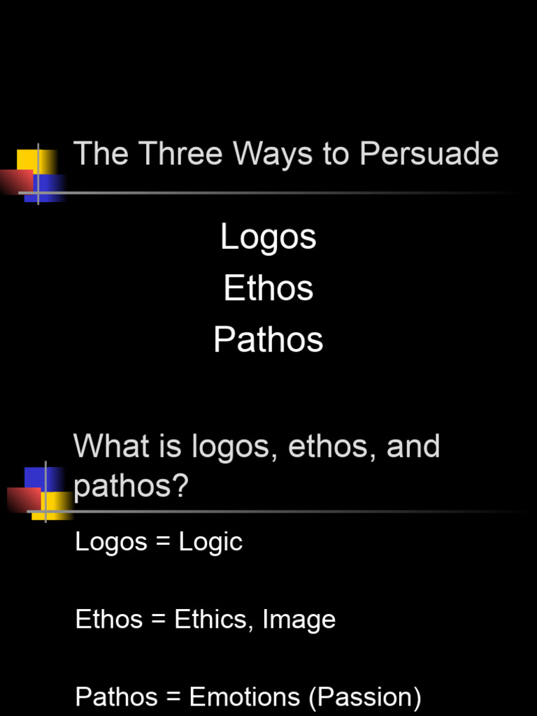 Types of Appeals Logos Ethos Pathos Powerpoint (Fyc - Usf.edu) | PDF ...