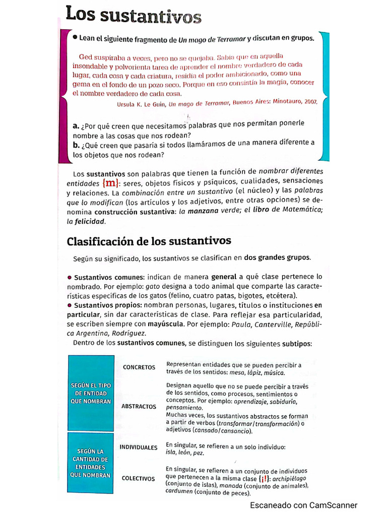 El Sustantivo p1 | PDF