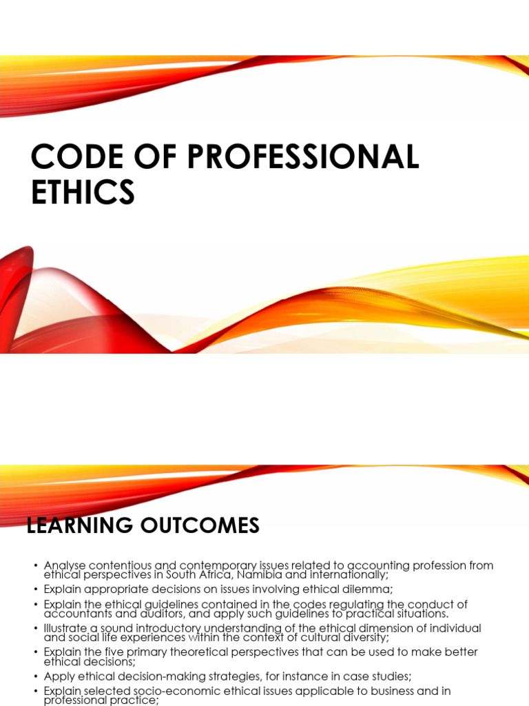 Accounting Ethics and Conduct Guide | PDF | Professional Ethics ...