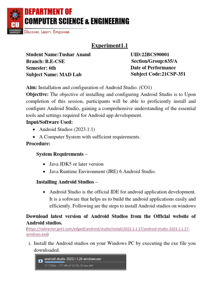 MM MAD 1.1 | PDF | Android (Operating System) | Java (Programming Language)