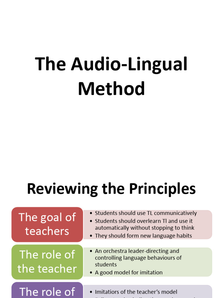 3-The Audio-Lingual Method | PDF | Cognition | Linguistics