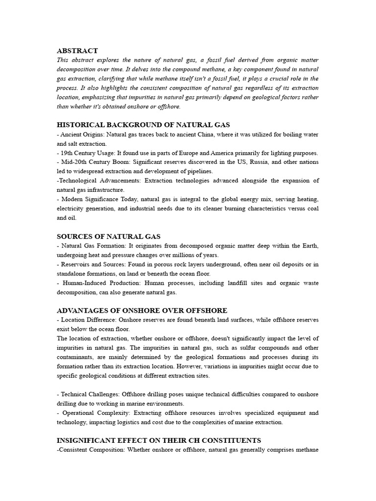 Natural Gas | PDF | Natural Gas | Fossil Fuels