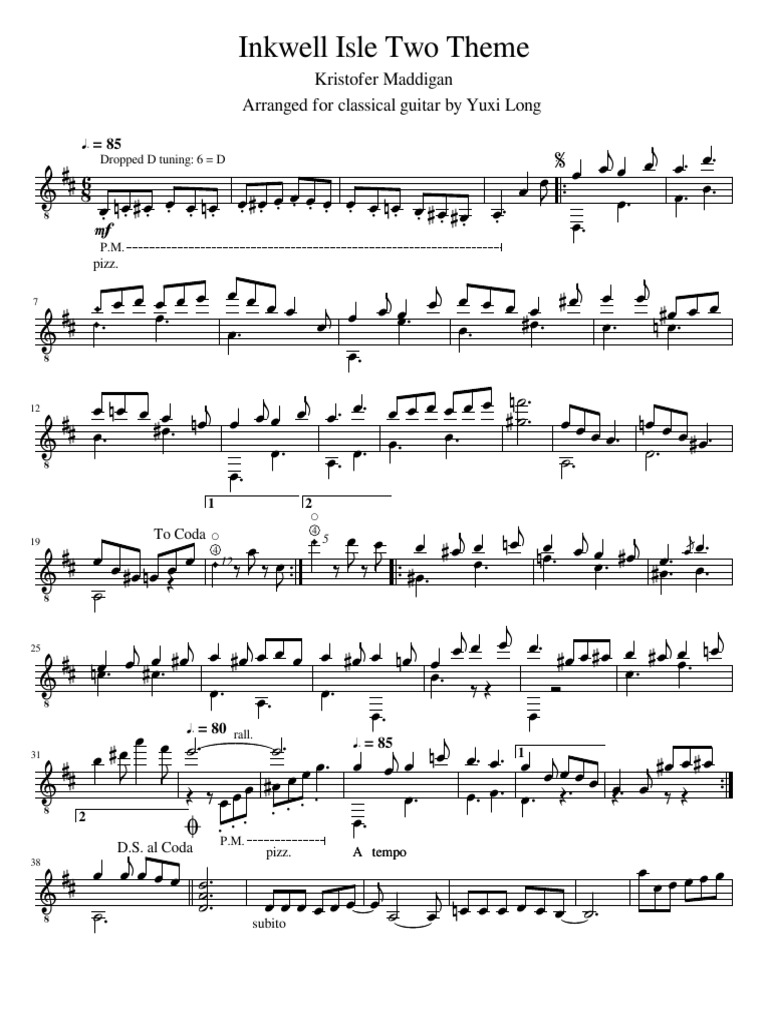 Cuphead Inkwell Isle Two Guitar | PDF | Celtic Music | European Musical ...