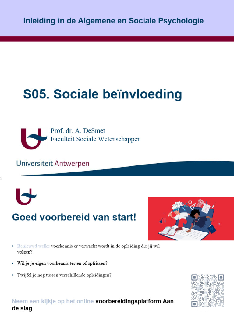 Les 5 - Sociale Beinvloeding | PDF