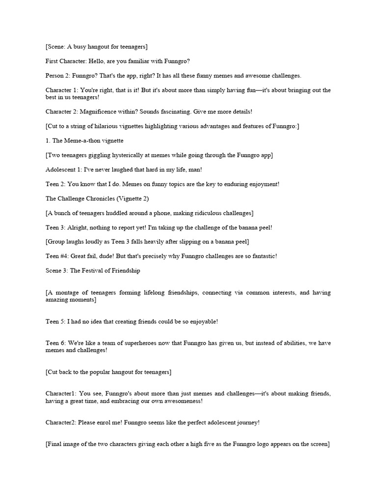 Funny Script On Funngro | PDF