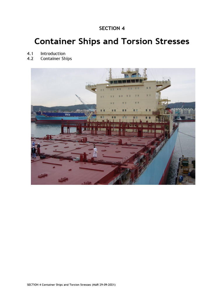 HR0L 35 LO 3 S4 (Container Ships & Torsion Stresses) - 1639135987 | PDF ...