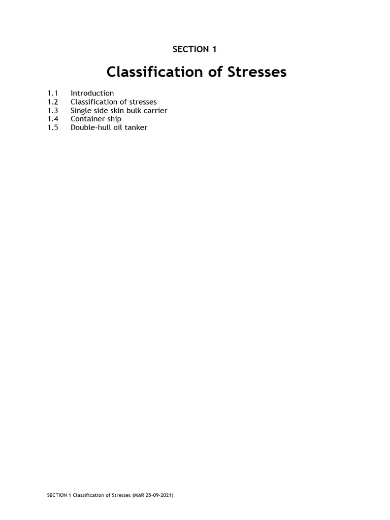 HR0L 35 LO 3 S1 (Classification of Stresses) - 1780965595 | PDF ...