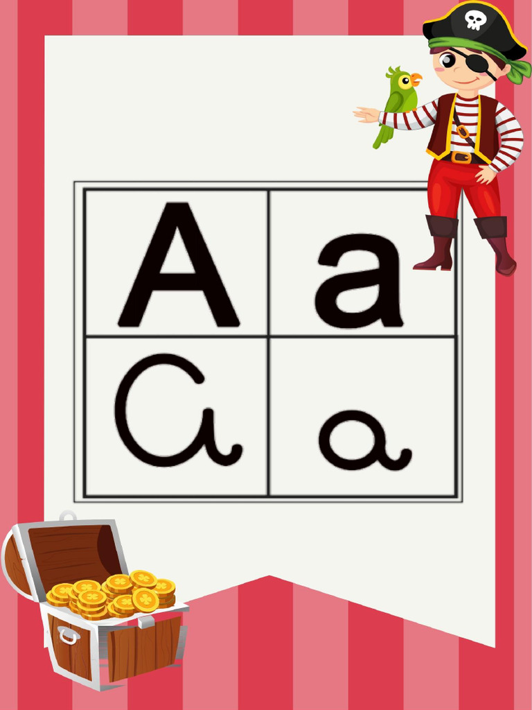 Abecedario 4 letras PIRATAS | PDF