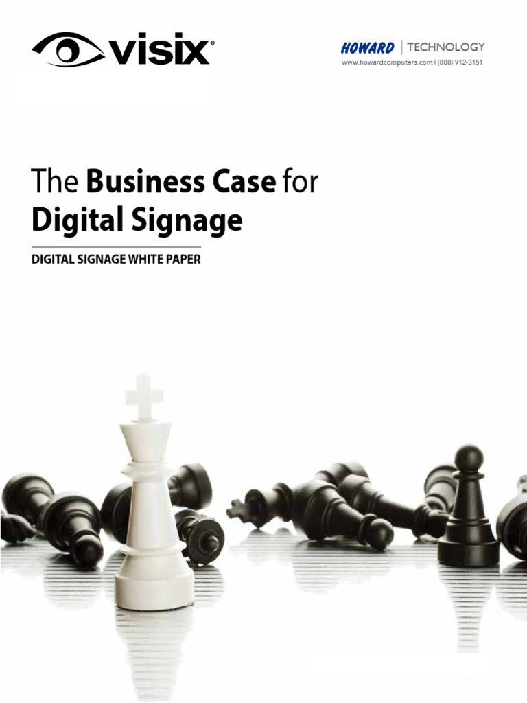 Visix TheBusinessCaseforDigitalSignage COBRAND | PDF | Communication ...