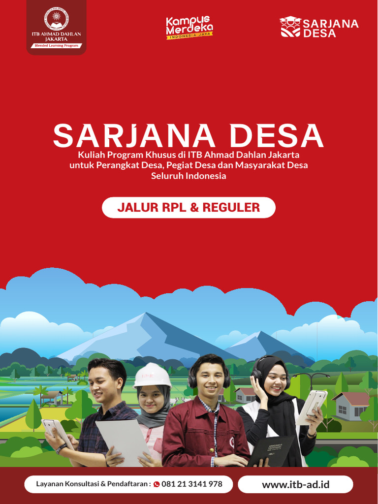 Brosur Sarjana Desa ITB-AD 2023 - Genap | PDF | Bisnis | Seni