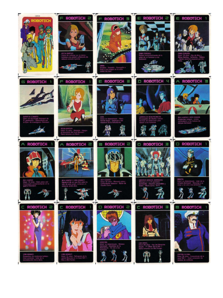 Cartas Robotech | PDF
