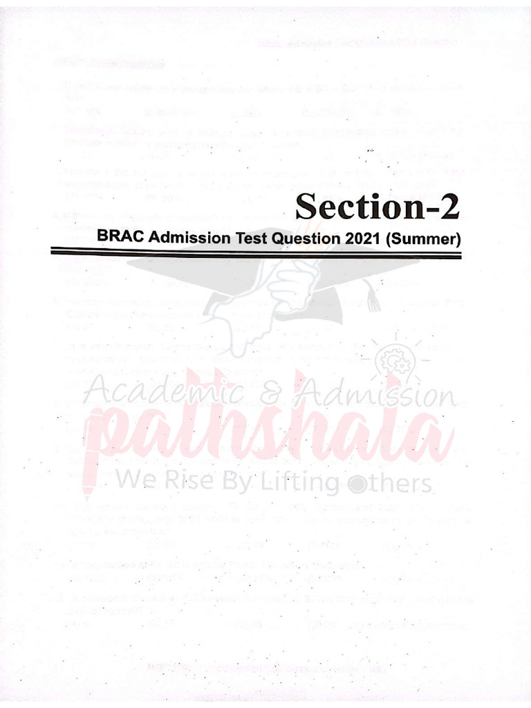 BRAC 2021 (Summer) | PDF