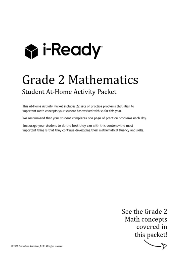Iready at Home Activity Packets Student Math Grade 2 2020 | PDF | Foot ...