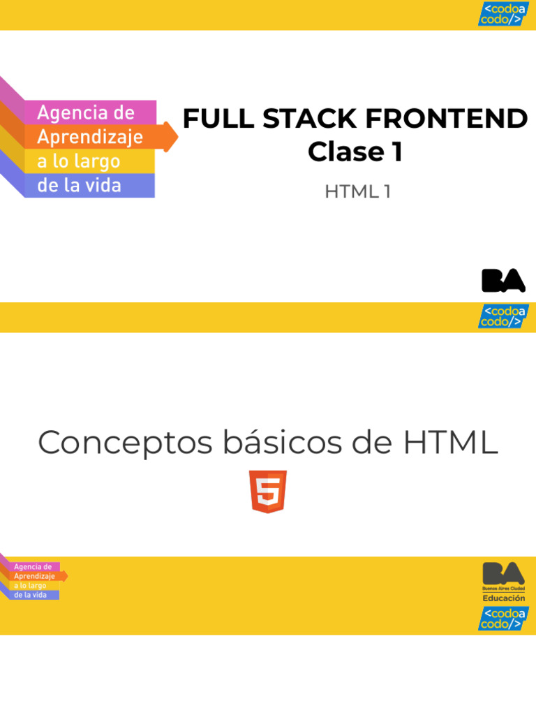 Clase 01. HTML 1 | PDF | HTML | Internet y web