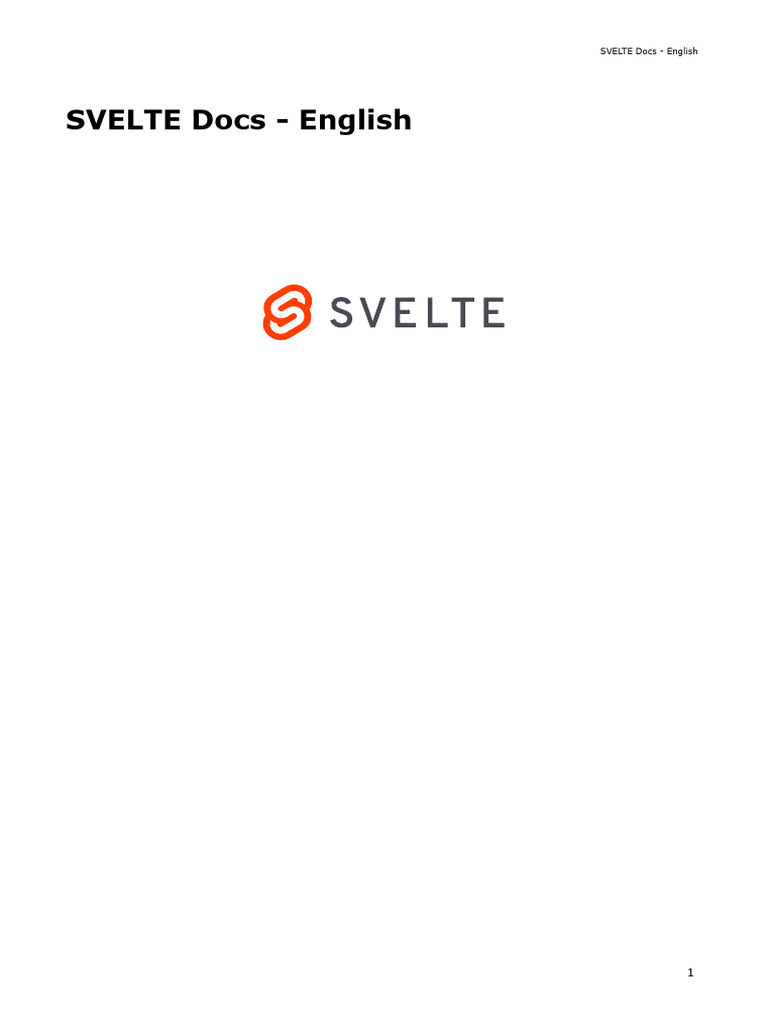 svelte-en | PDF | Html Element | Html
