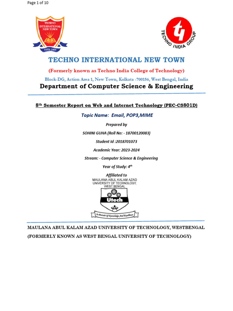 Email Protocols for CS Students | PDF | Computer Mediated Communication ...