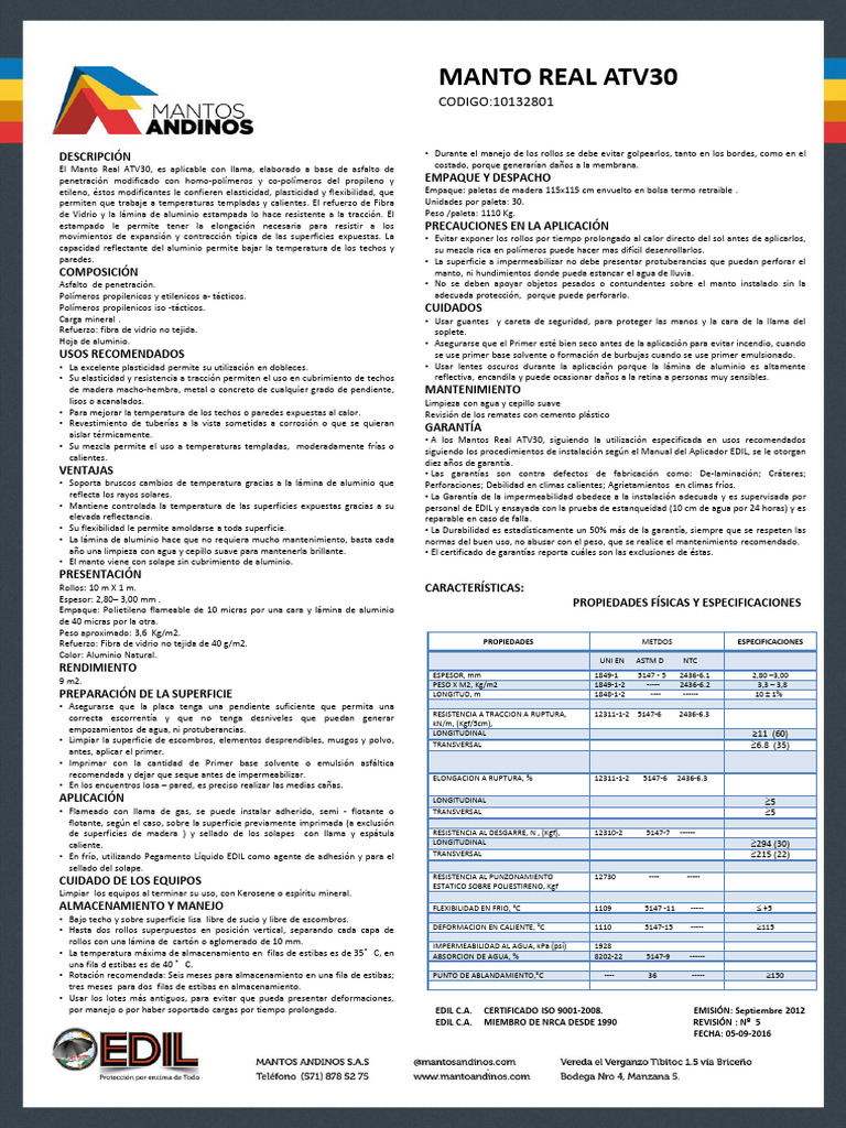 Manto Real Atv30 | PDF | Aluminio | Hormigón