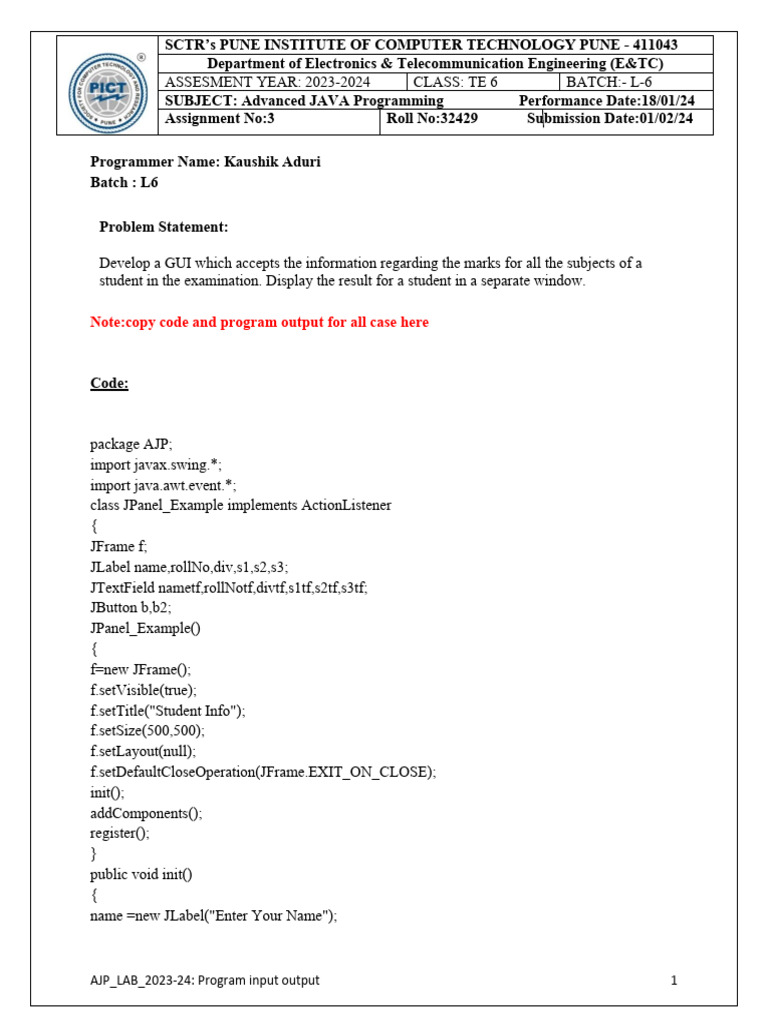 Exp3 32429 | PDF | Computer Programming | Computing