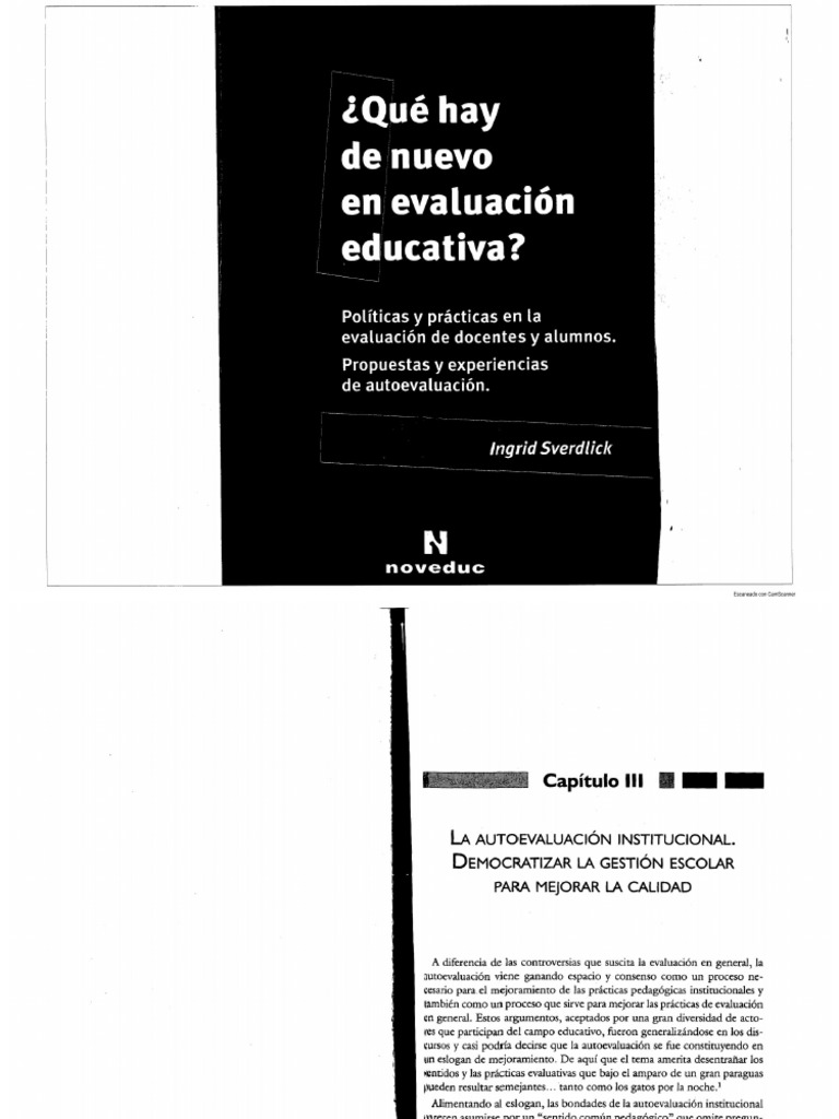 SVERDLICK. I 2021 Qué Hay de Nuevo en Evaluación Educativa CAP 3 | PDF