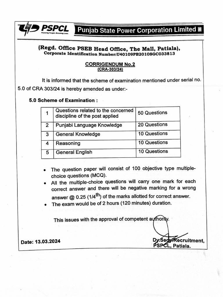 Corrigendum 2 CRA 303-24 | PDF