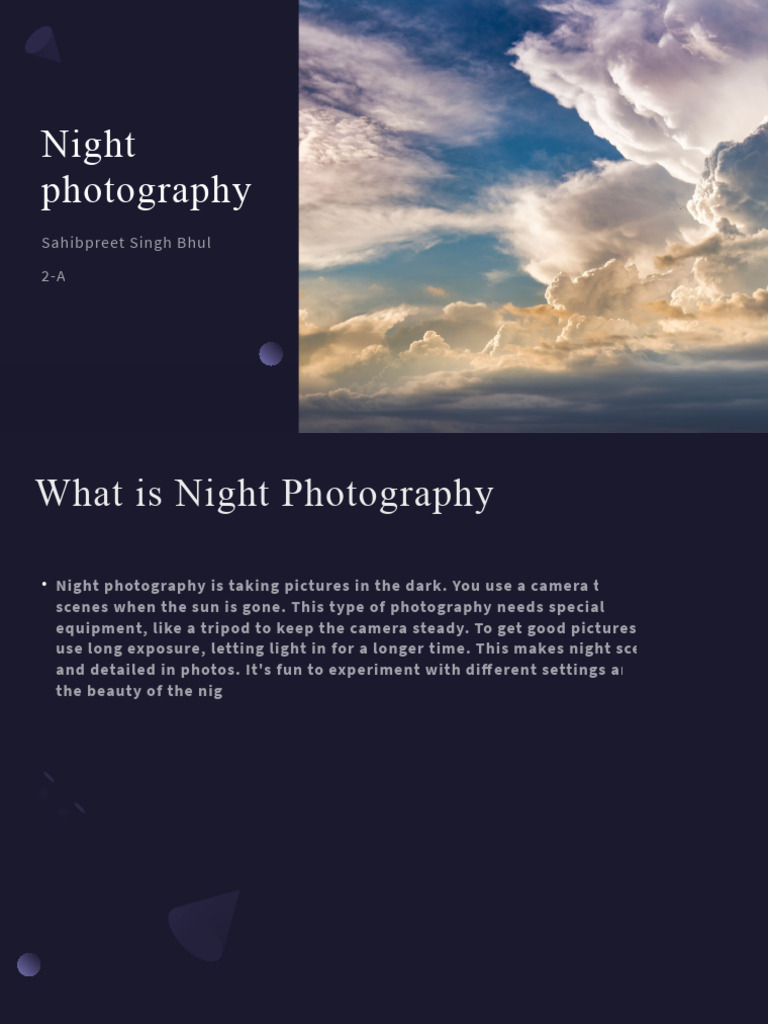 Night Photography | PDF