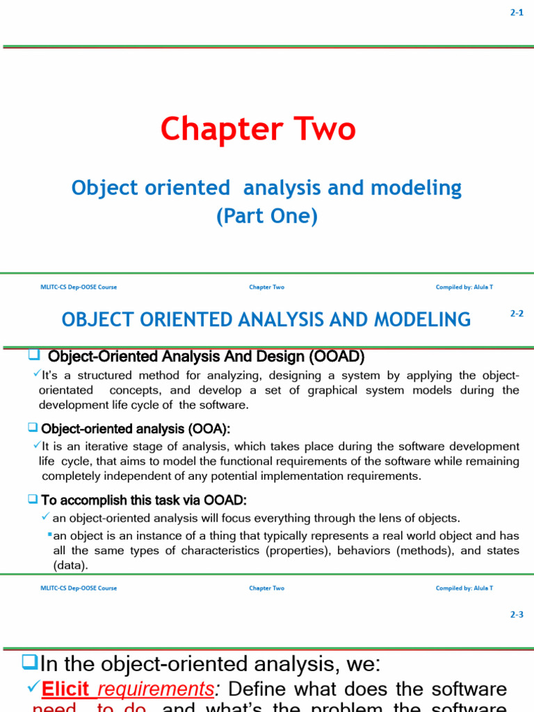 OOSE Chapter Two P1 | PDF | Conceptual Model | Unified Modeling Language